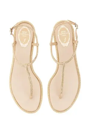 Rene Caovilla Diana Sandals - Nude