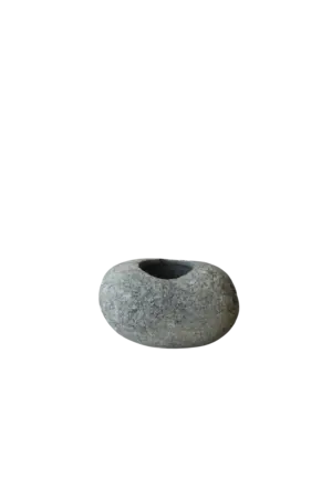 Botanical Boys Neutrals River Stone Planter Pot No Twelfth - Yellow