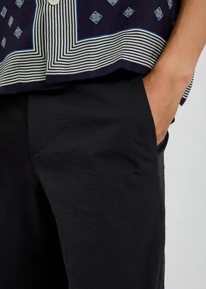 BODE Straight-leg Seersucker Trousers