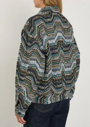 Missoni Zigzag Metallic-knit Jacket