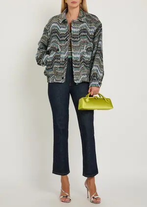 Missoni Zigzag Metallic-knit Jacket