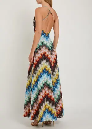 Missoni Patterned Raschel Lace Maxi Dress
