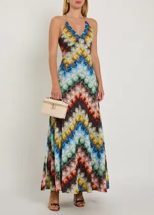 Missoni Patterned Raschel Lace Maxi Dress
