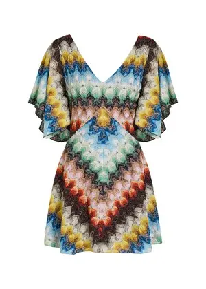 Missoni Patterned Lace Mini Dress - Multicoloured