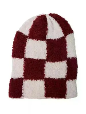 THE ELDER STATESMAN Checked Beanie