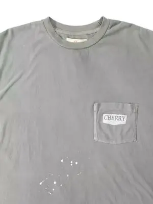 CHERRY LA Chevron-stitch Boxy T-shirt