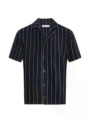 Orlebar Brown Hawkin Striped Shirt - Blue