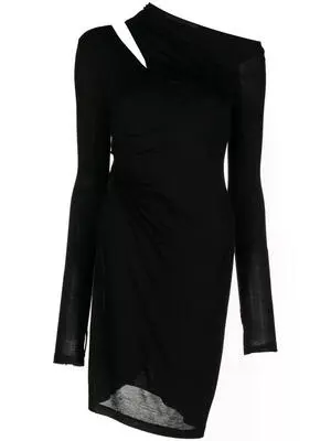 Helmut Lang Asymmetric Cut-out Bodycon Dress