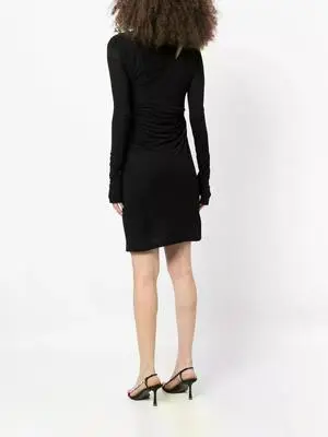 Helmut Lang Asymmetric Cut-out Bodycon Dress