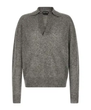TOM FORD Long-sleeved Sweater - Gray