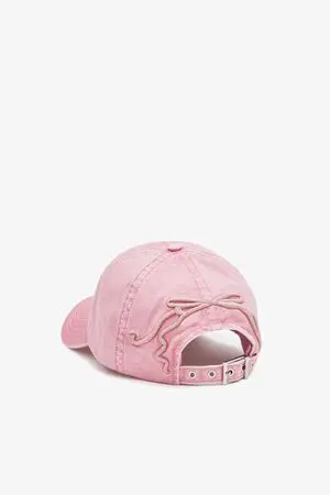 GANNI Cap In Pink Cotton