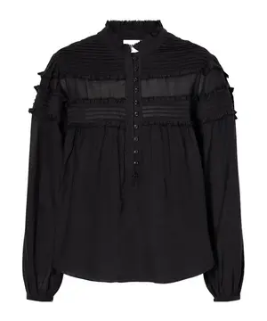 Isabel Marant Étoile Doane Ruffled Chiffon Blouse