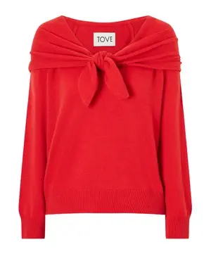 Tove Long-sleeved Knitwear - Red