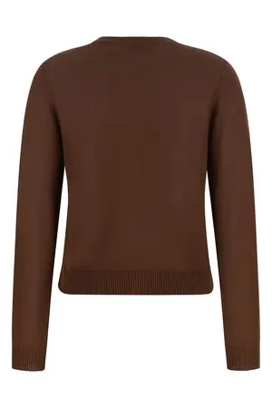 GANNI Argyle Buttoned Cardigan - Brown