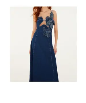Farm Rio Floral Cutout Dress