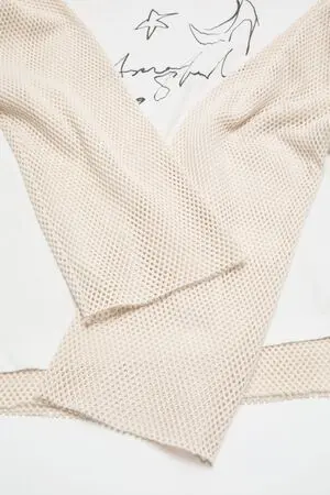 Acne Studios Layered Graphic Print Long Sleeve T-shirt - Off White