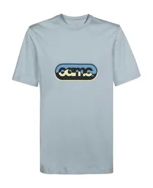 OAMC Logo-printed Crewneck T-shirt - Gray