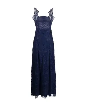 Alberta Ferretti Pattern-lace Sleeveless Maxi Dress