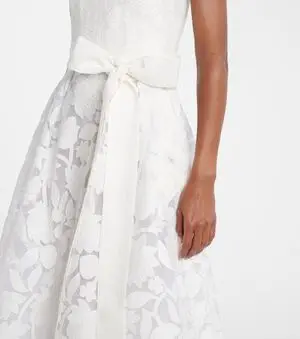 Elie Saab Embroidered Tulle Gown
