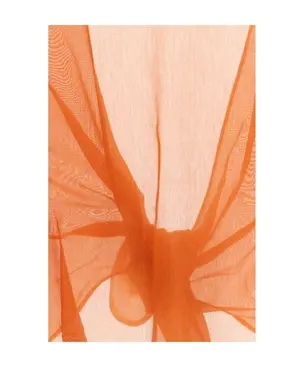 Alberta Ferretti V-back Tied-cuff Blouse