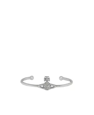 VIVIENNE WESTWOOD Grace Bas Relief Open Bracelet - Gray