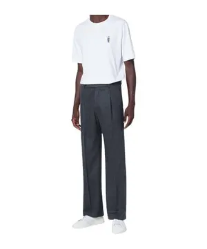 PT TORINO Pleated Wool Pants - Gray