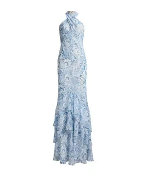Ralph Lauren Pattern-printed Ruffled Dress