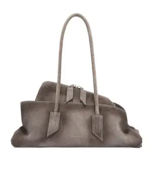 Attico La Passeggiata Small Top Handle Tote Bag - Grey