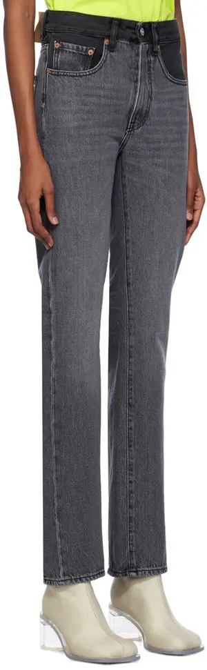 MAISON MARGIELA Logo Patch Slim Cut Jeans