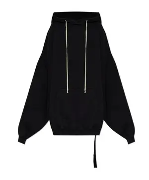 Rick Owens Oversized Drawstring Hoodie - Black