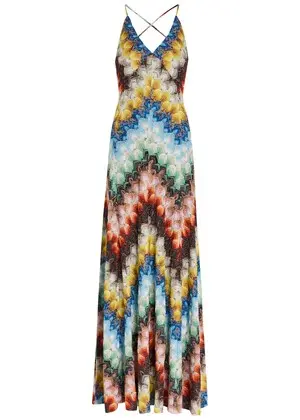 Missoni Patterned Lace Maxi Dress - Multicoloured