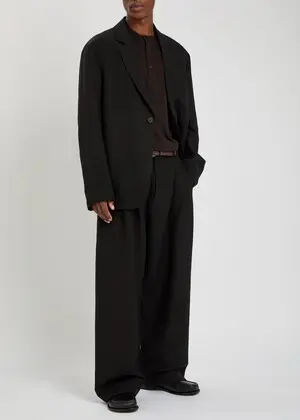 Studio Nicholson Denison Linen And Wool-blend Blazer