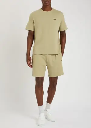 BOSS Logo-embroidered Waffle T-shirt