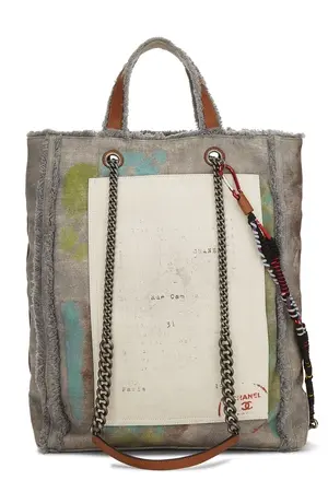 Chanel Beige Graffiti Tote