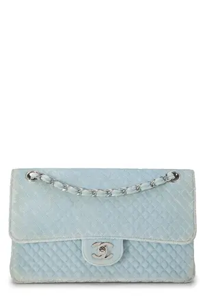 Chanel Velvet Half Flap Medium - Blue