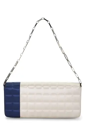 Chanel Satin Chocolate Bar Shoulder Bag