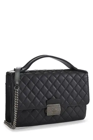 Chanel Goatskin 'cc' University Flap Bag