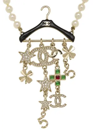 Chanel Multicolor Crystal Hanger Necklace