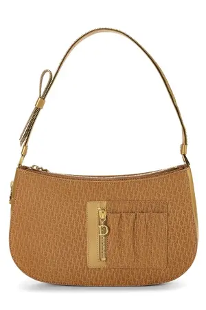 Dior Suede Satchel Shoulder Bag - Brown