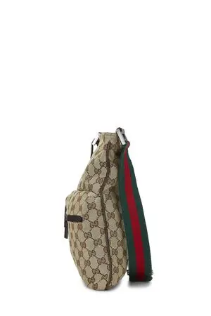 Gucci Original Gg Web Double Pocket Messenger