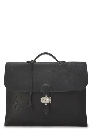 Hermès Sac À Dépêches 38 Briefcase - Black