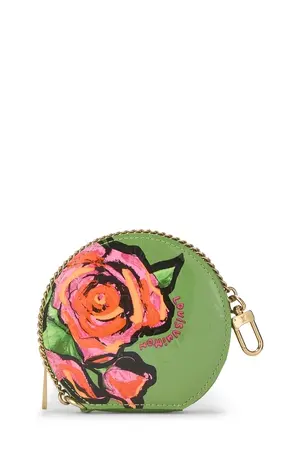 LOUIS VUITTON Stephen Sprouse X Monogram Vernis Roses Coin Purse