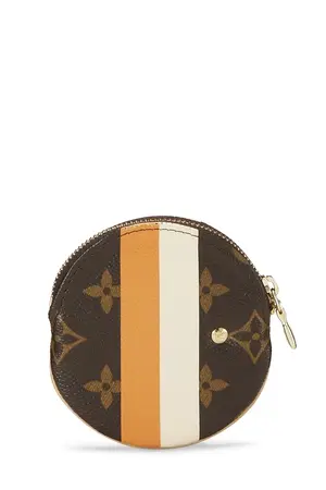 LOUIS VUITTON Monogram Canvas Groom Porte Monnaie Round