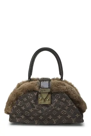 LOUIS VUITTON Monogram Denim Demi Lune Bag