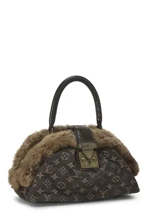 LOUIS VUITTON Monogram Denim Demi Lune Bag