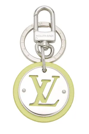 LOUIS VUITTON Cutout Circle Logo Key Holder