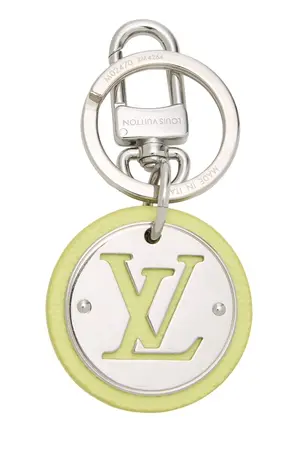 LOUIS VUITTON Cutout Circle Logo Key Holder