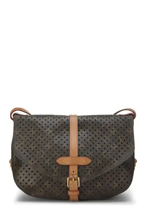 LOUIS VUITTON Perforated Monogram Saumur 30 Shoulder Bag - Brown