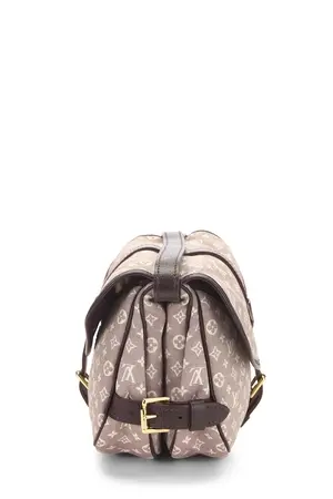 LOUIS VUITTON Burgundy Monogram Mini Lin Saumur Pm