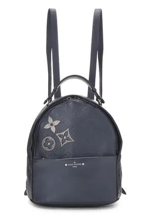LOUIS VUITTON Bleu Infini Monogram Empreinte Pins Sorbonne Backpack